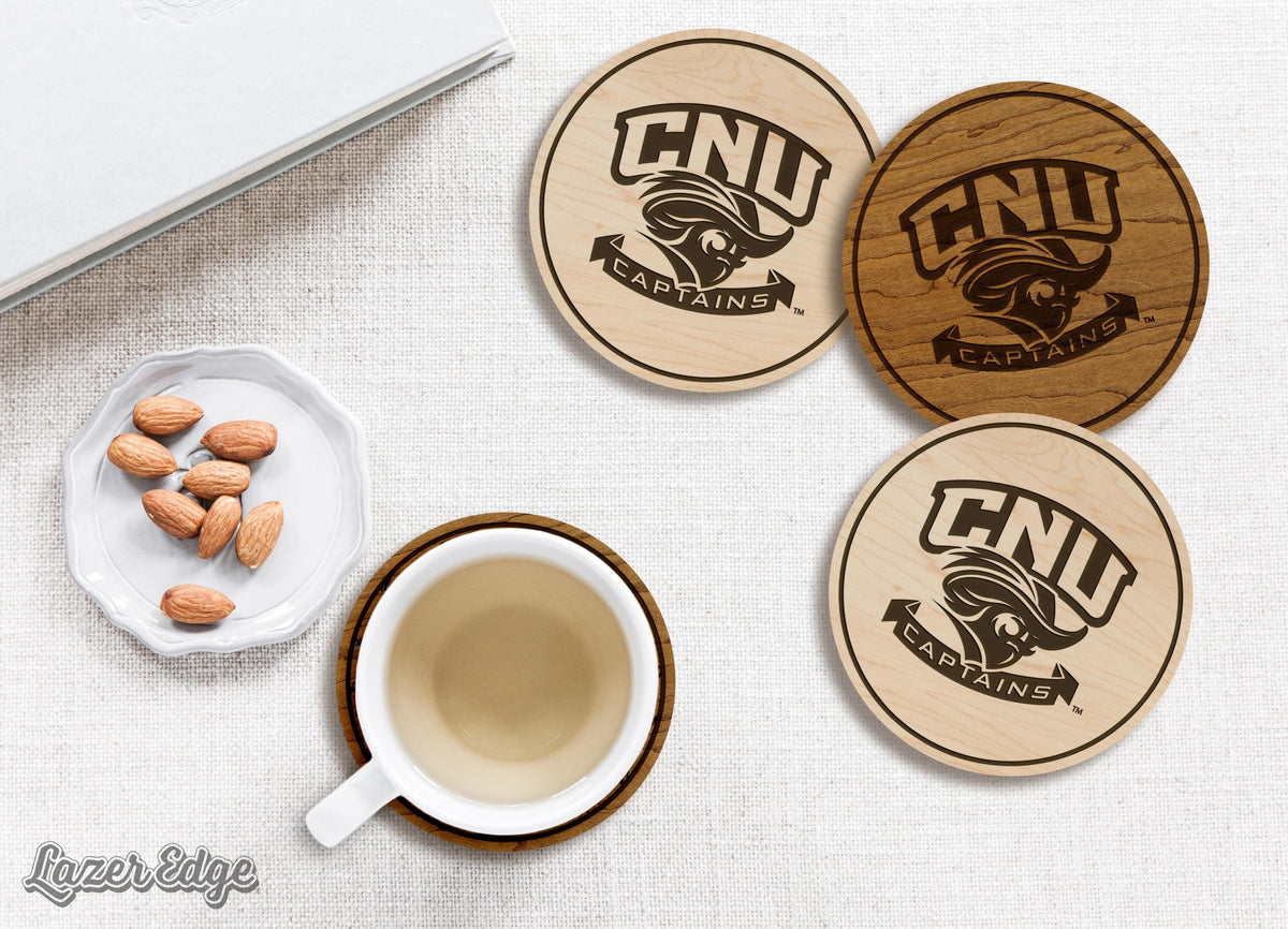 Christopher Newport University Captains Coaster – Crafted from Cherry ...