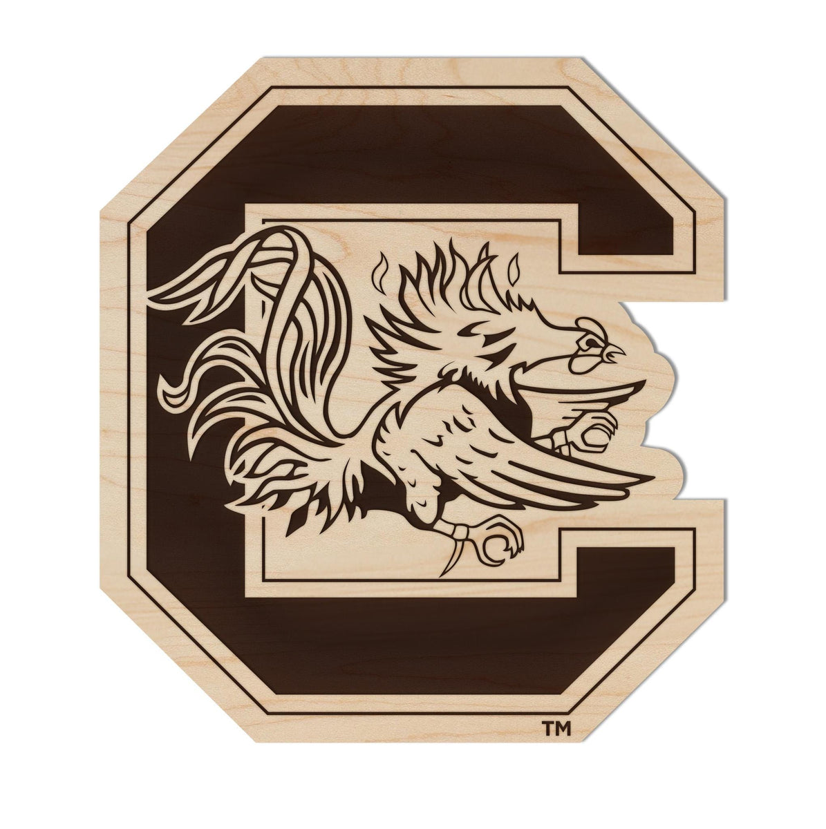 University of South Carolina Block C Gamecock Magnet - Crafted from ...