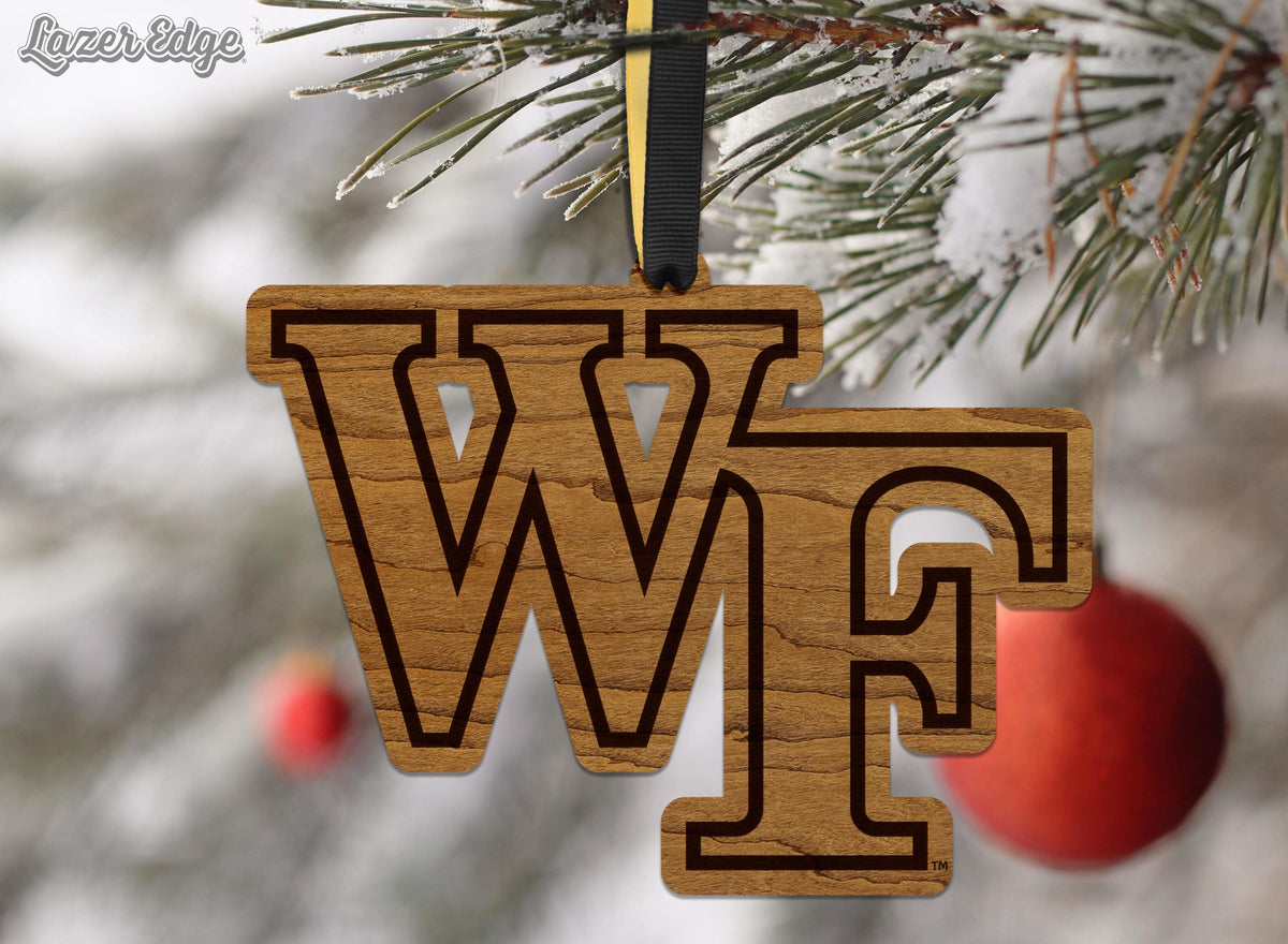 Wake Forest University WF Ornament – Crafted from Cherry and Maple Wood ...