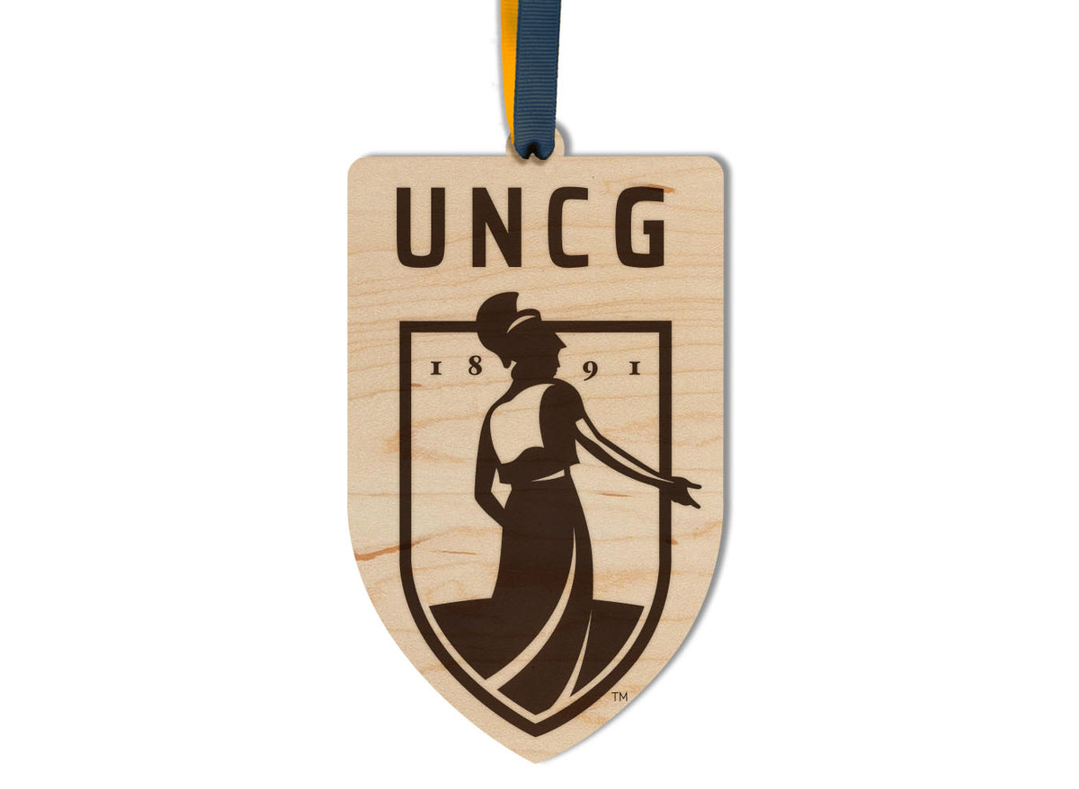 UNCG Emblem Cherry Ornament – LazerEdge
