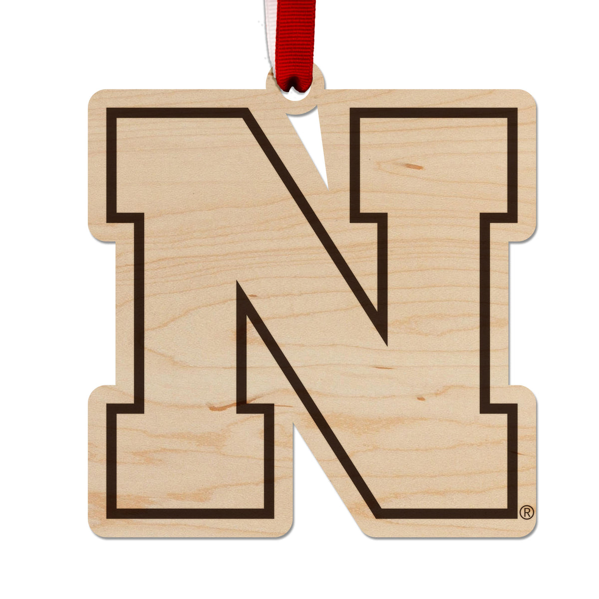 University of Nebraska Block N Cherry Ornament – LazerEdge