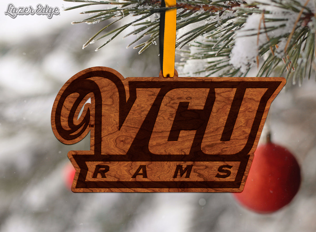 VCU Rams Wordmark Cherry Ornament – LazerEdge