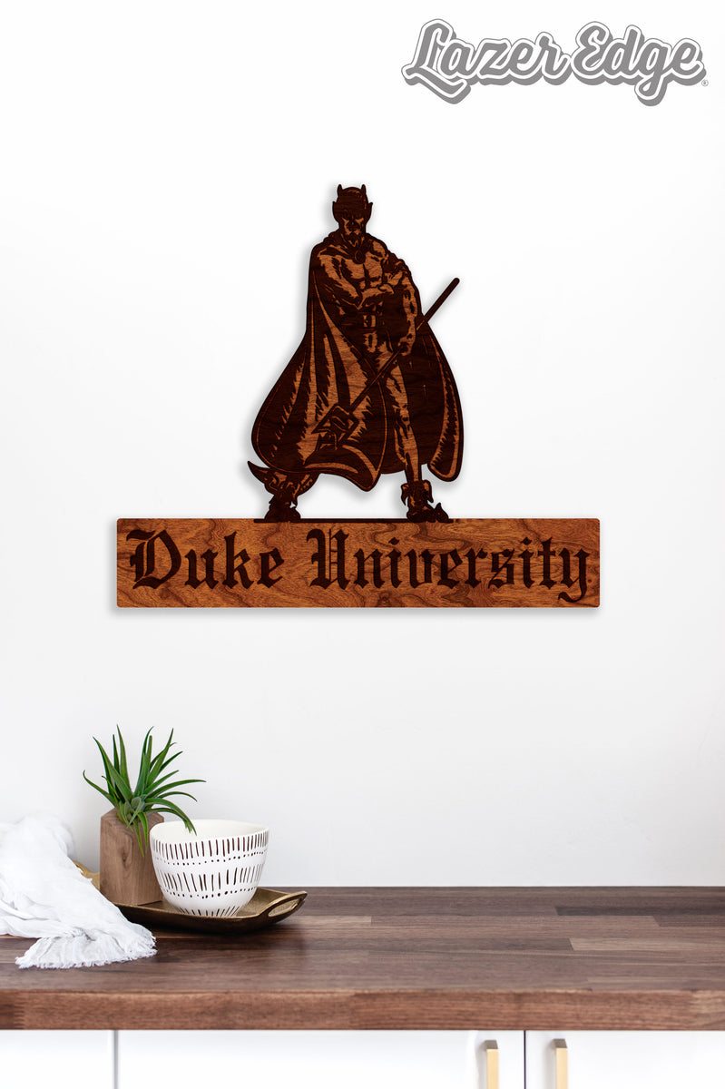 Duke University Gothic Duke Devil Large Cherry Wall Hanging – LazerEdge