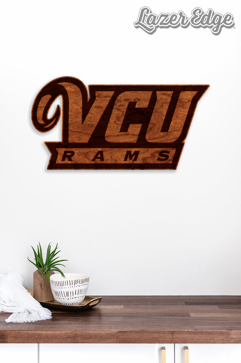 VCU Rams Wordmark Large Cherry Wall Hanging – LazerEdge