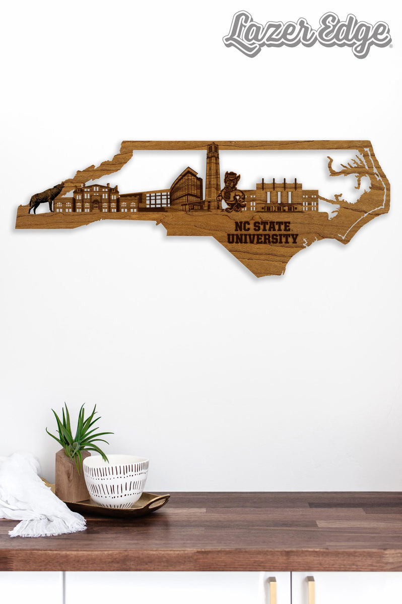 North Carolina State University Skyline Wall Hanging - Crafted from ...