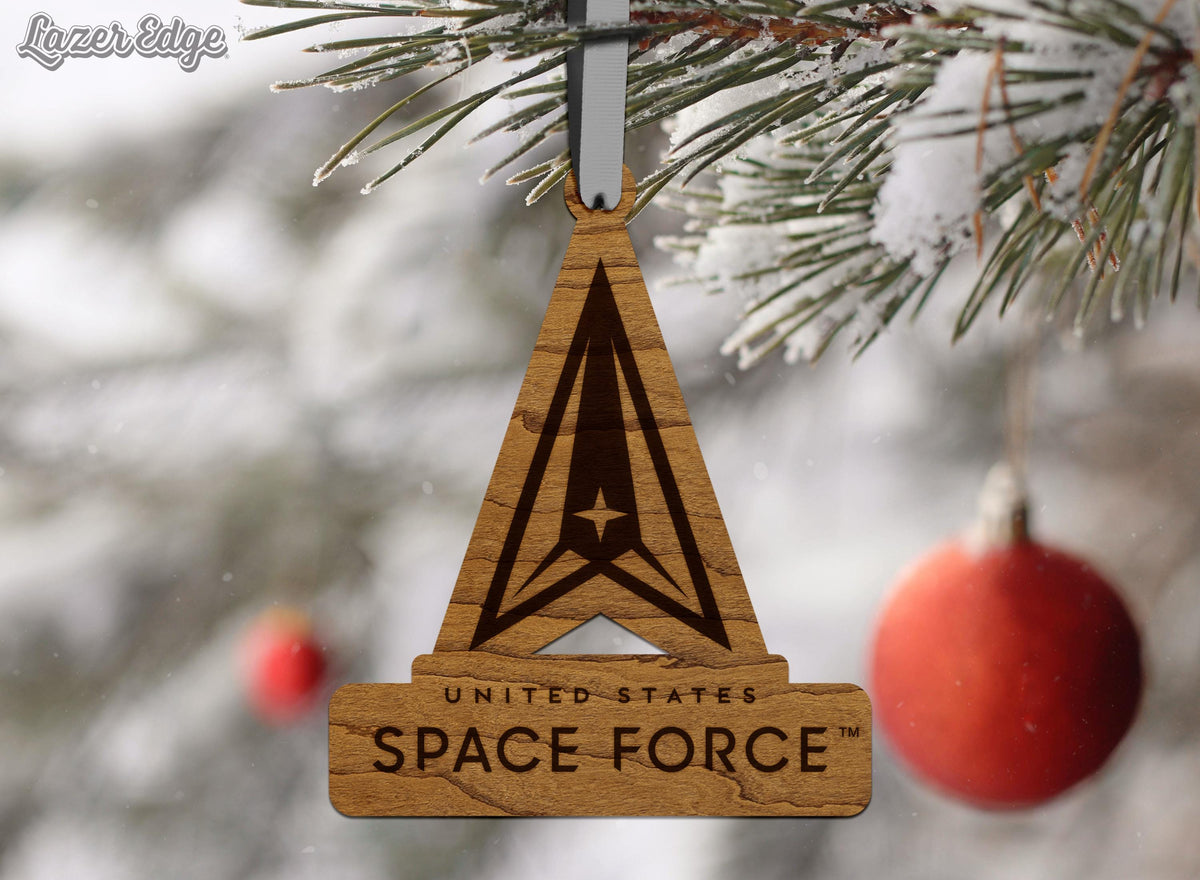 United States Space Force Emblem Ornament – Crafted from Cherry or ...