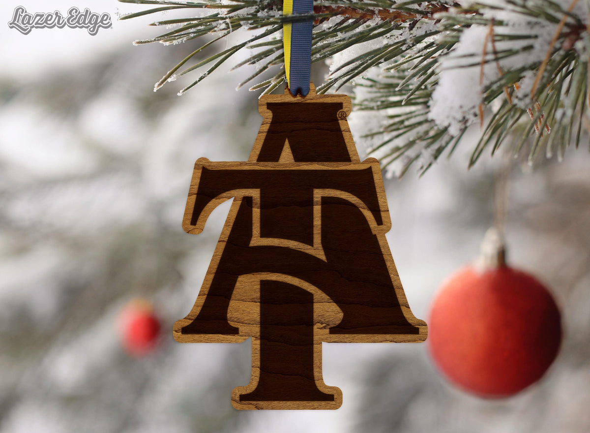 North Carolina A&T University AT Ornament – Crafted from Cherry and ...