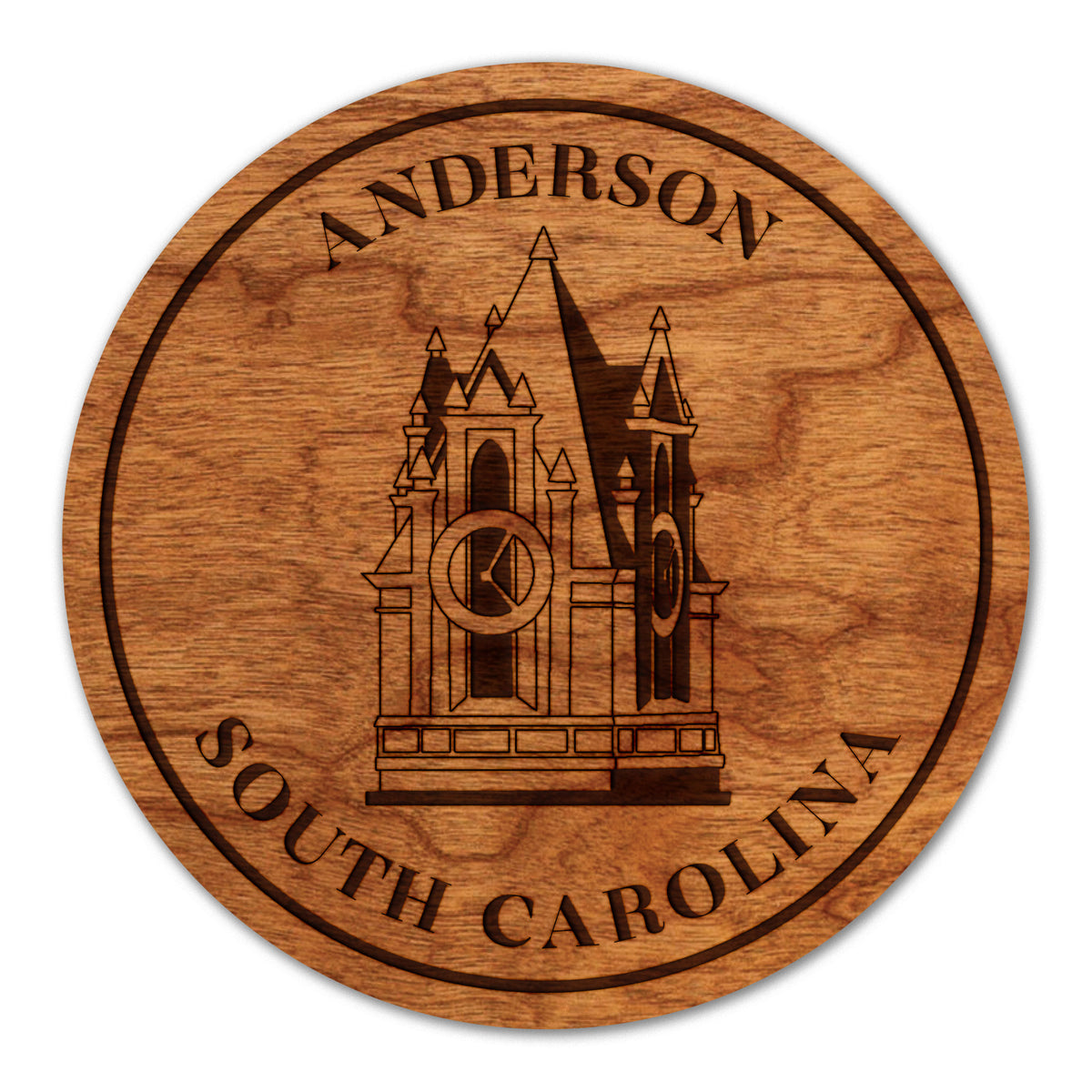 Anderson, SC Courthouse Cherry Coaster – LazerEdge