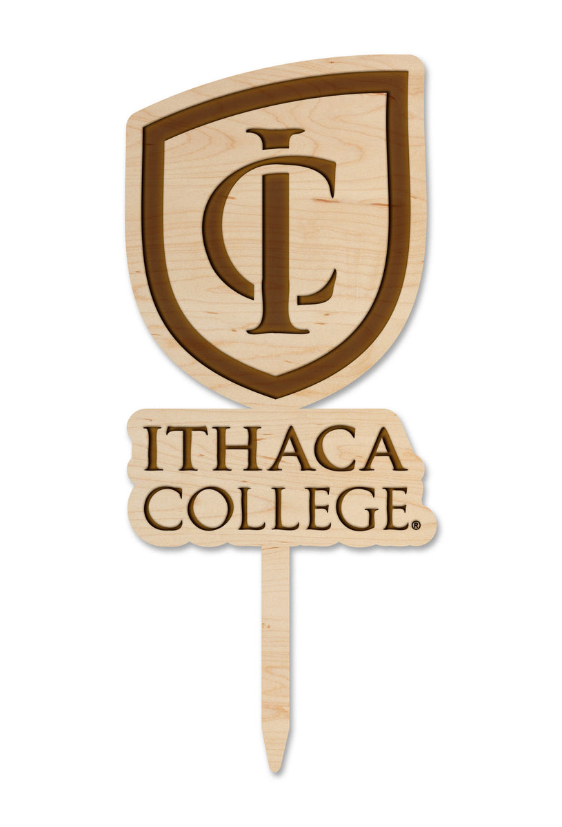 Ithaca College Shield Logo Cherry Cake Topper – LazerEdge