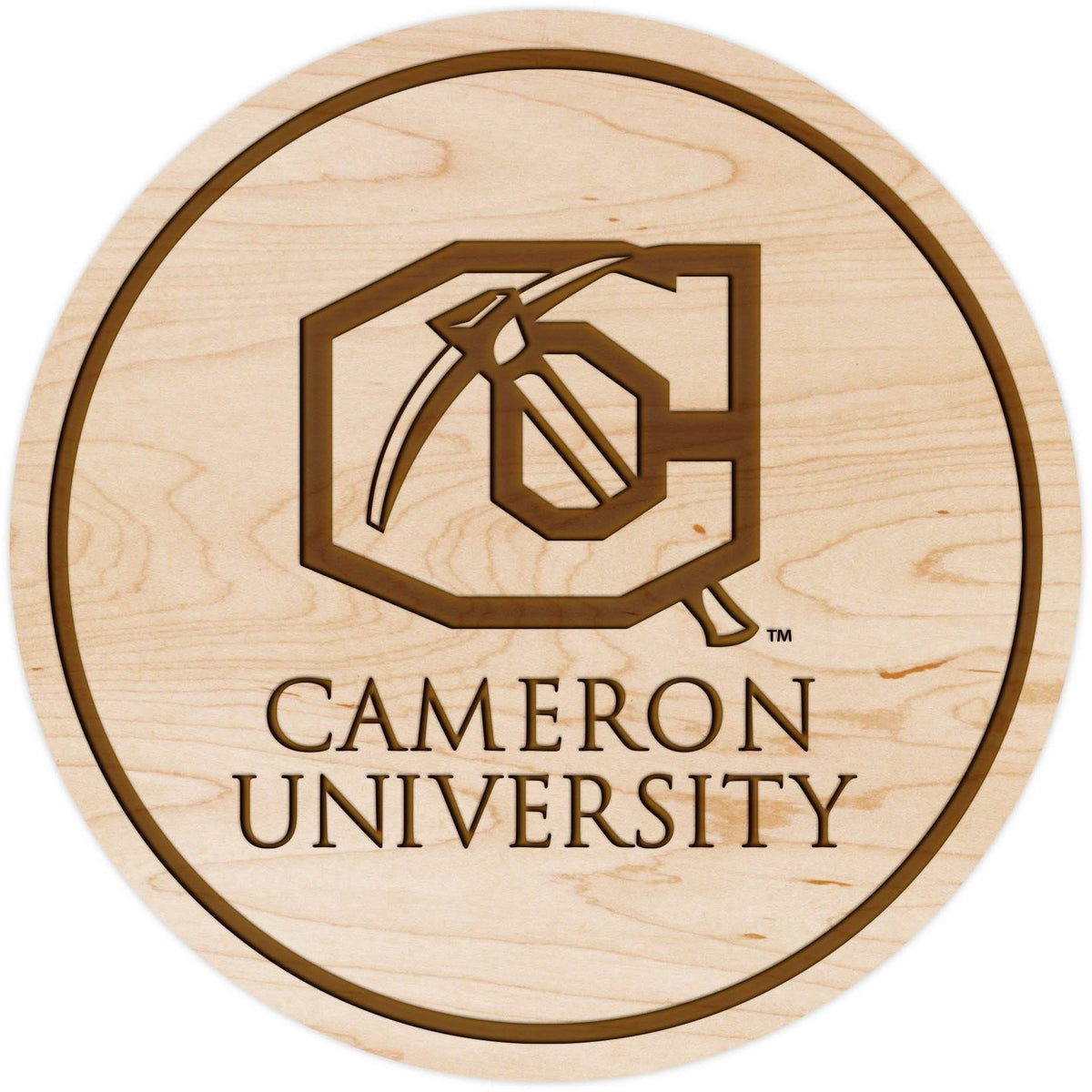 Cameron University Coaster – Crafted from Cherry and Maple Wood – Came ...